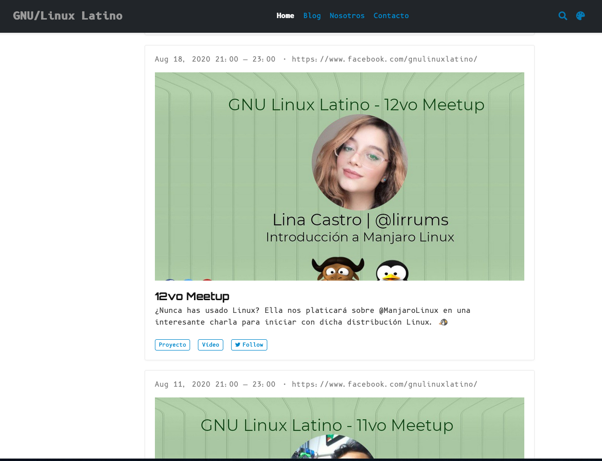 GNU/Linux Latino Website | Luis Cacho